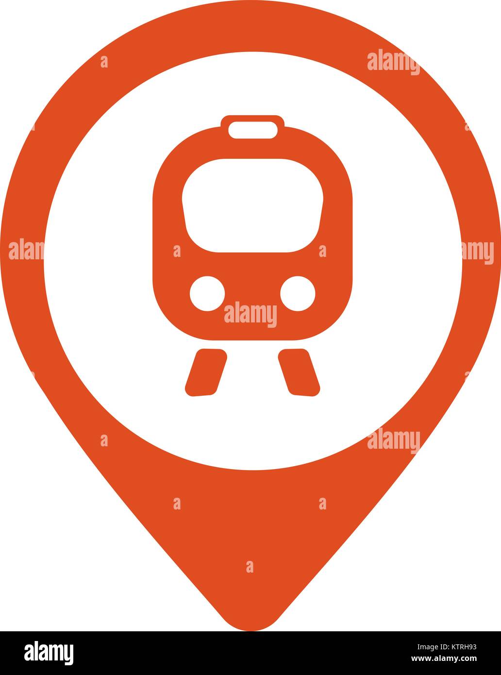 Map marker icon train hi-res stock photography and images - Alamy