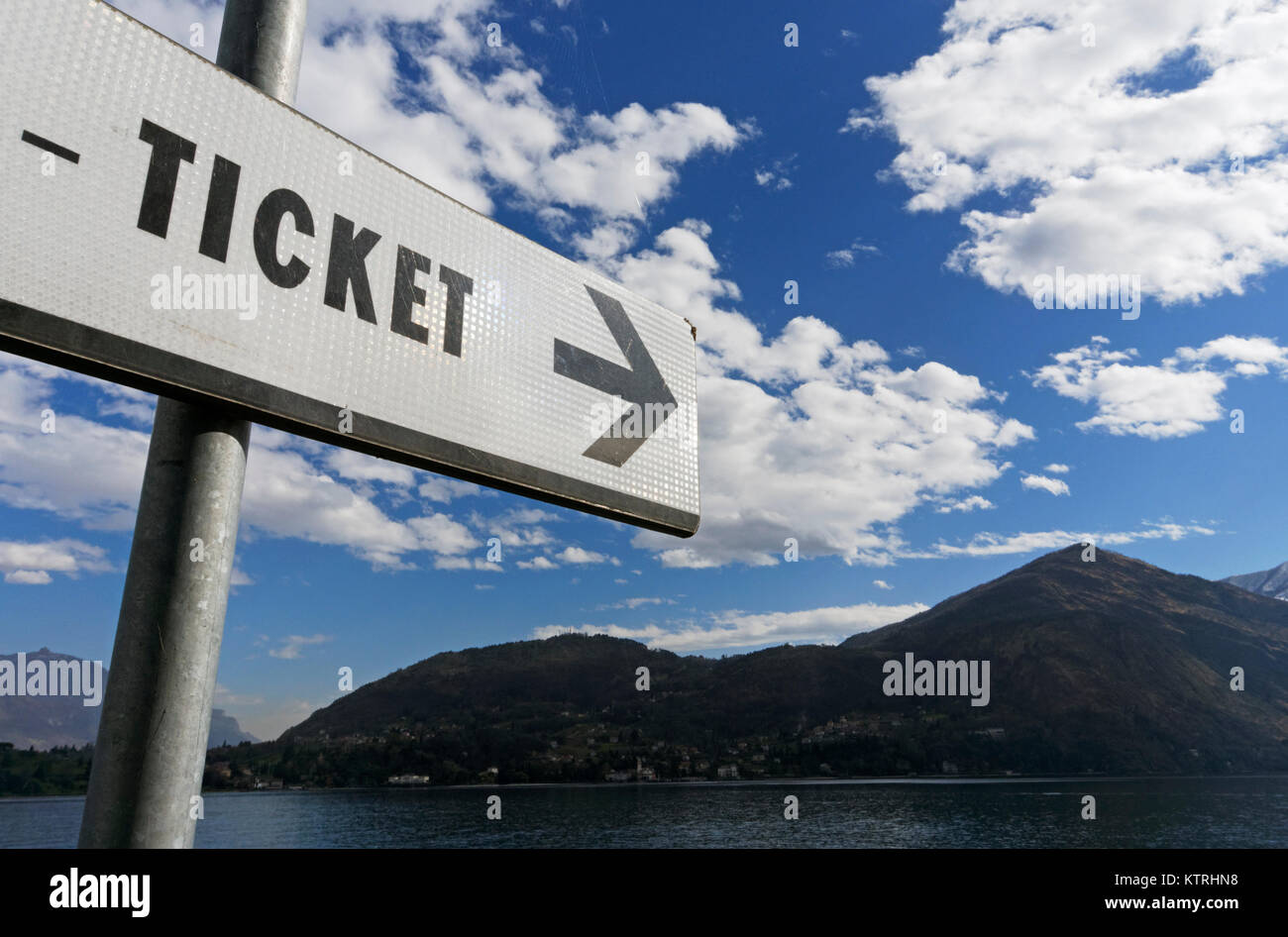 Ferry tickets sign hi-res stock photography and images - Alamy