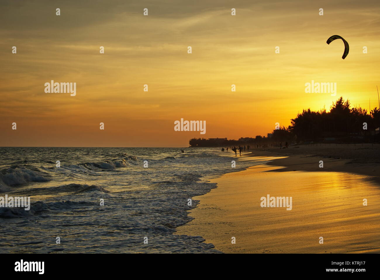 sunset landscape from Mui Ne beach in Vietnam Stock Photo - Alamy