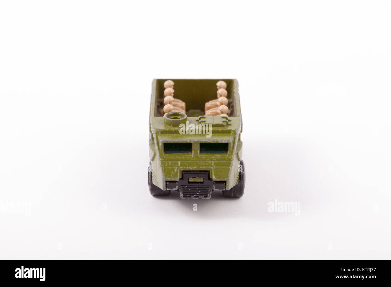 Toy Matchbox Army personnel carrier Stock Photo - Alamy