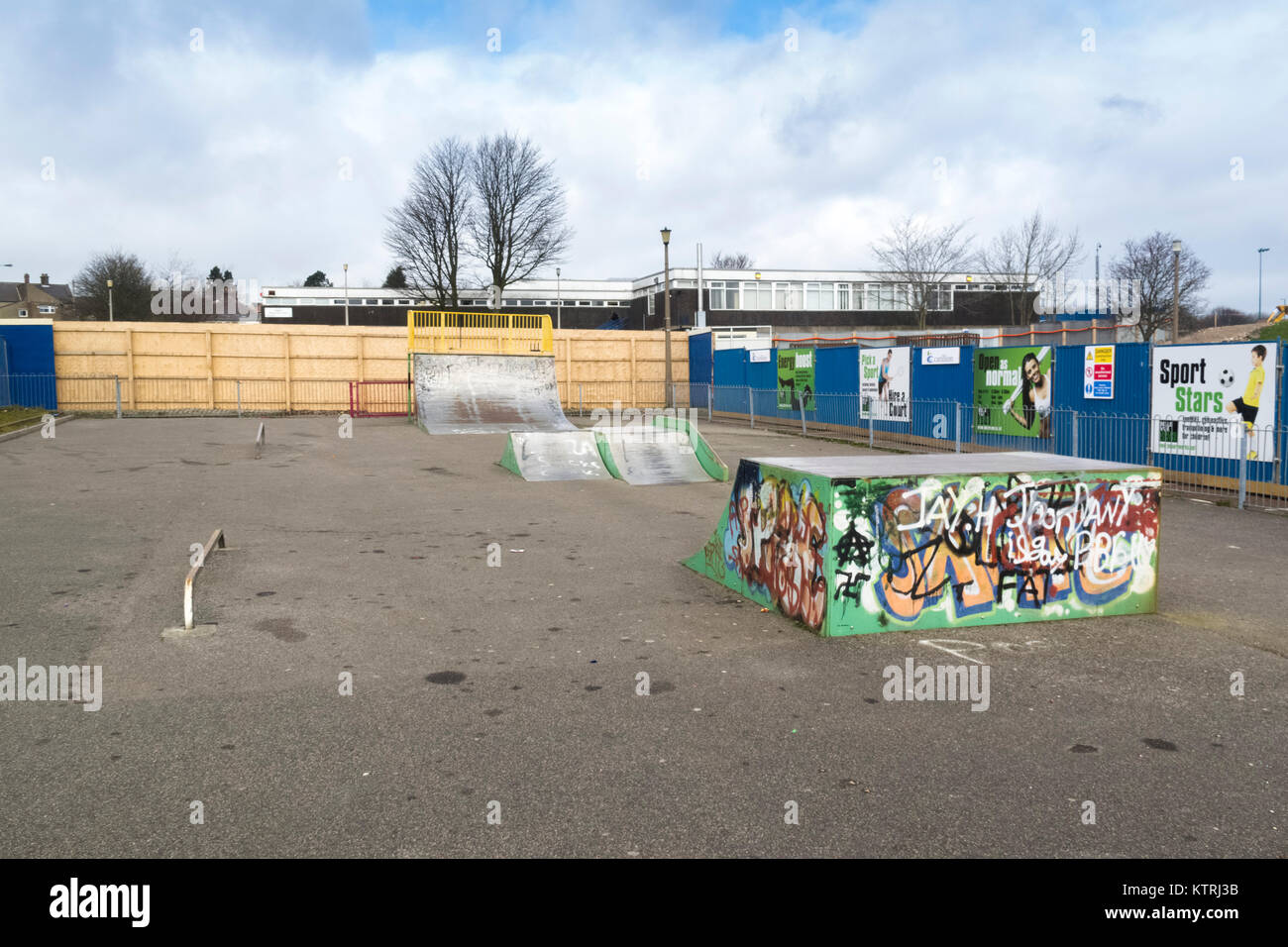 Urban skate park, Consett, County Durham Stock Photo - Alamy