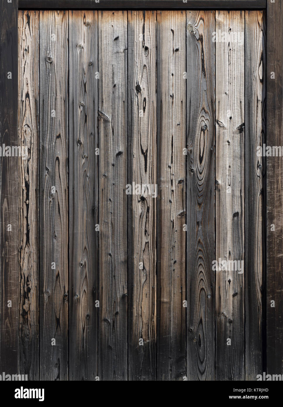 Rustic dark texture of faded burnt Japanese cedar wood boards exterior ...