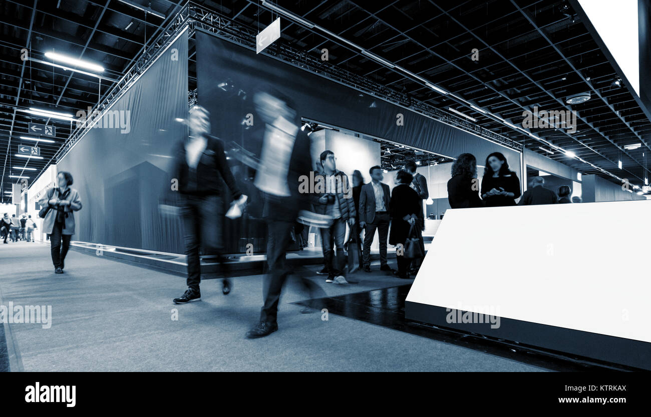 Exhibition visitors stand hi-res stock photography and images - Alamy