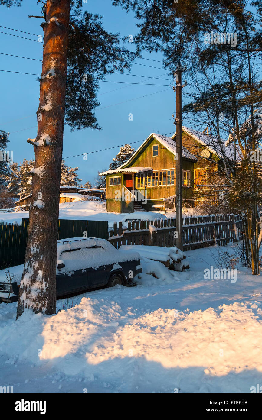 Winter rural landscape in Leningrad region, Russia Stock Photo - Alamy