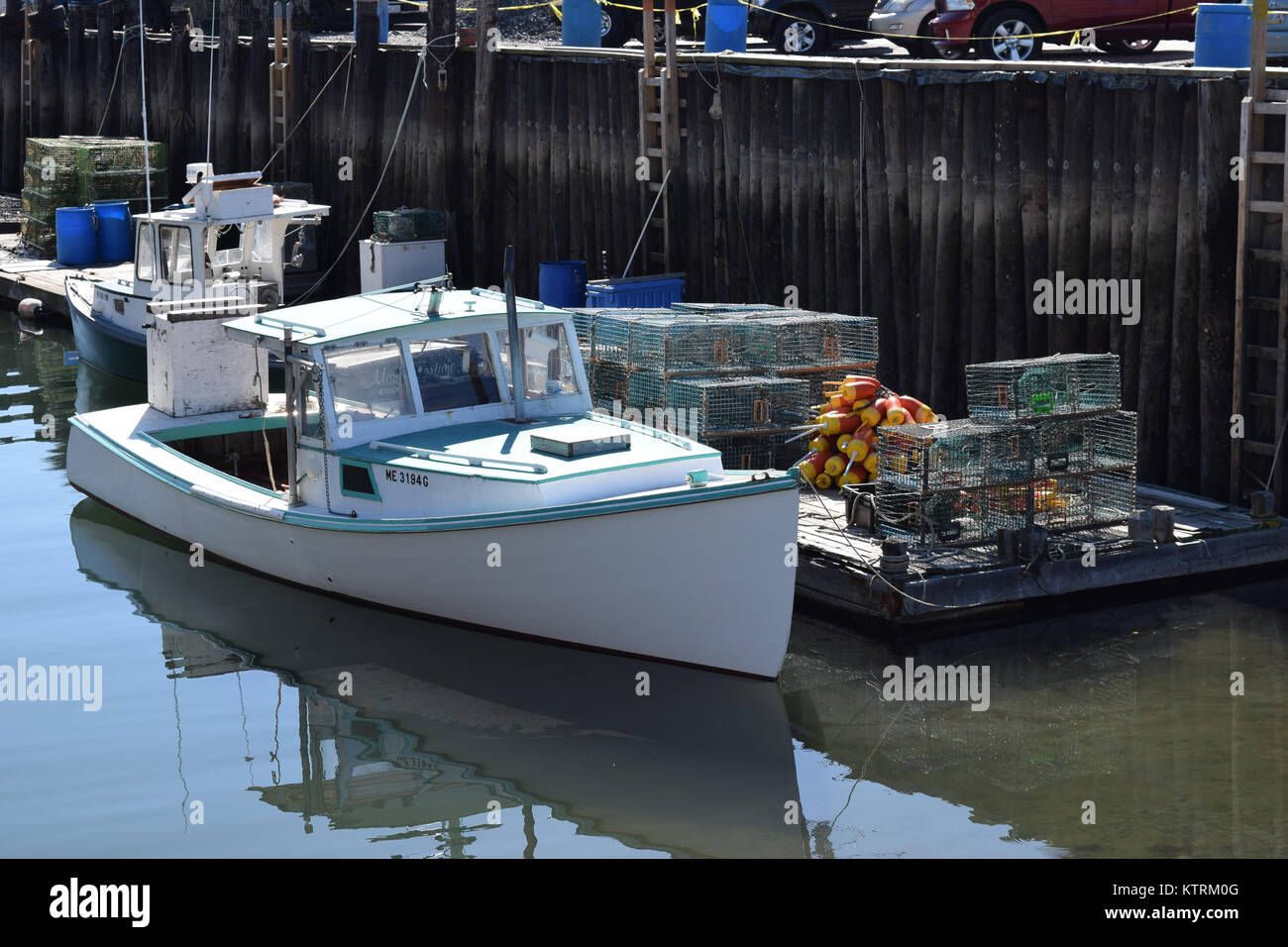 A Lobster Fishing Boat in Portland, Maine Stock Photo - Alamy