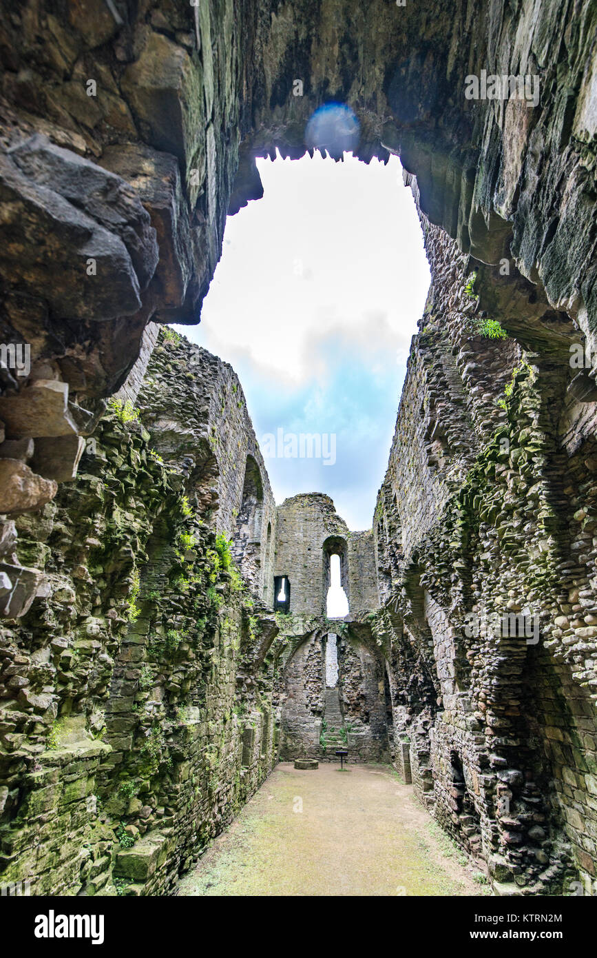 Interior of Middleham Castle, Home of Richard the III, Wensleydale, in ...