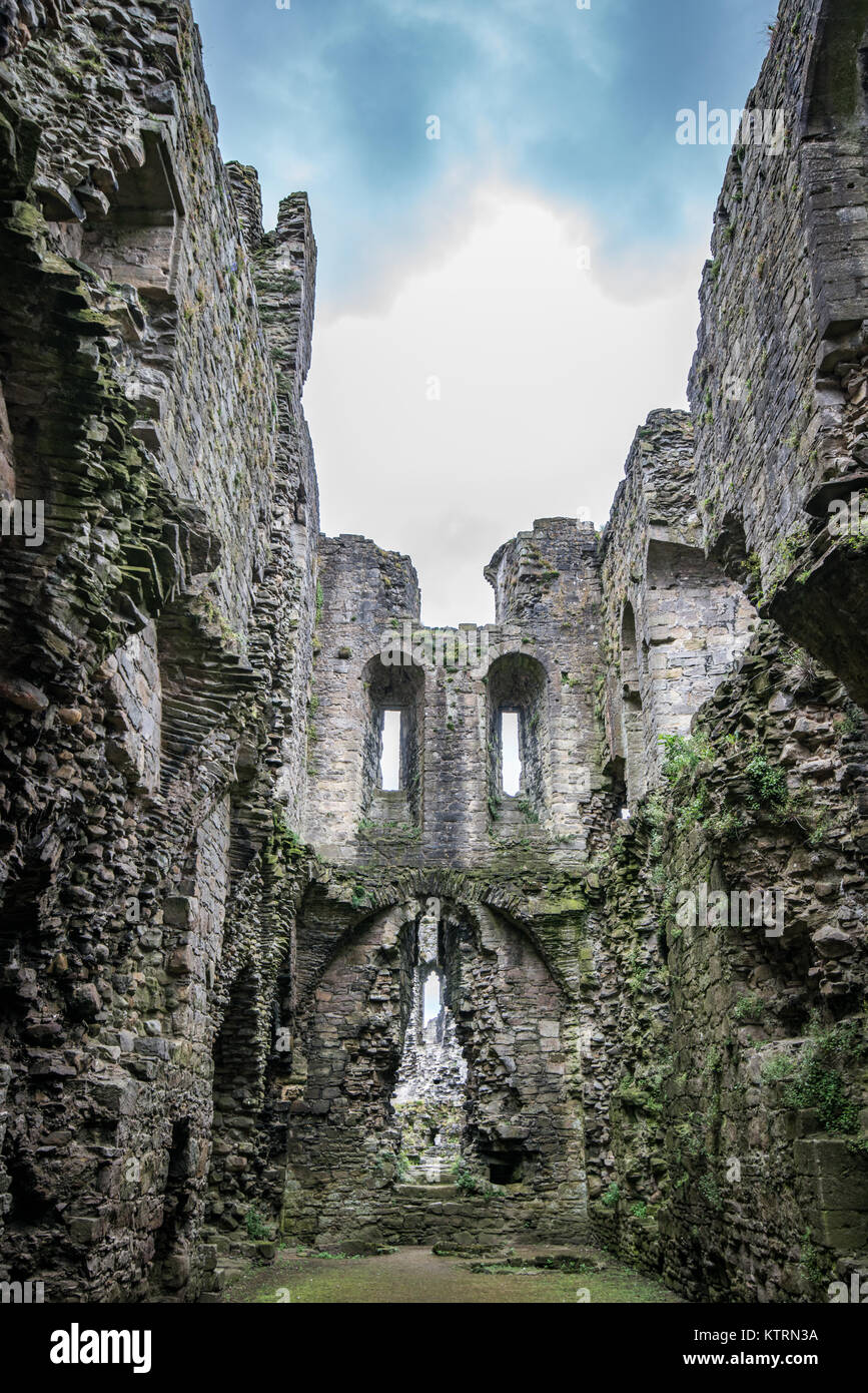 Interior of Middleham Castle, Home of Richard the III, Wensleydale, in ...