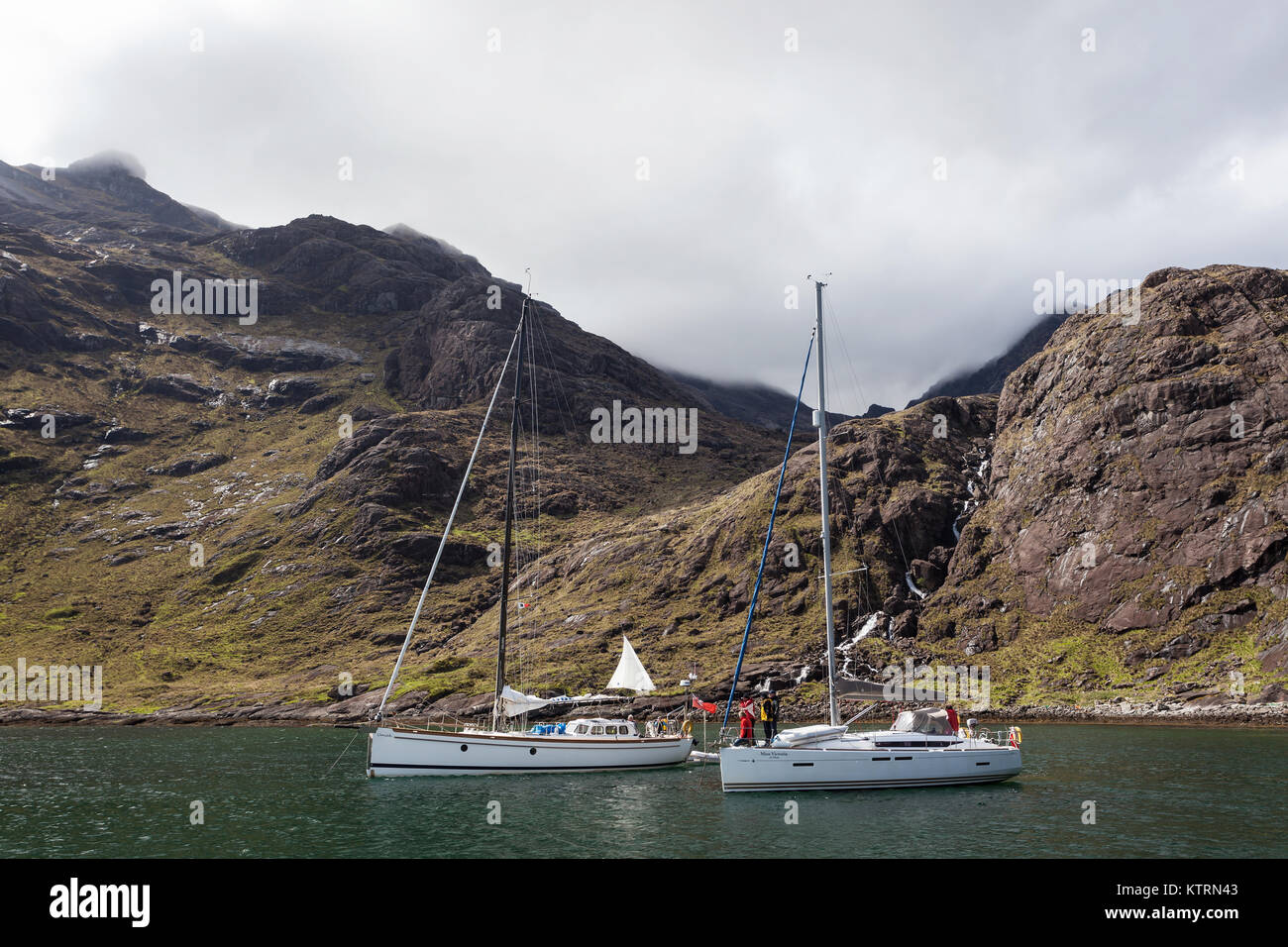 Two sailing boat by Isle of Skye Stock Photo - Alamy