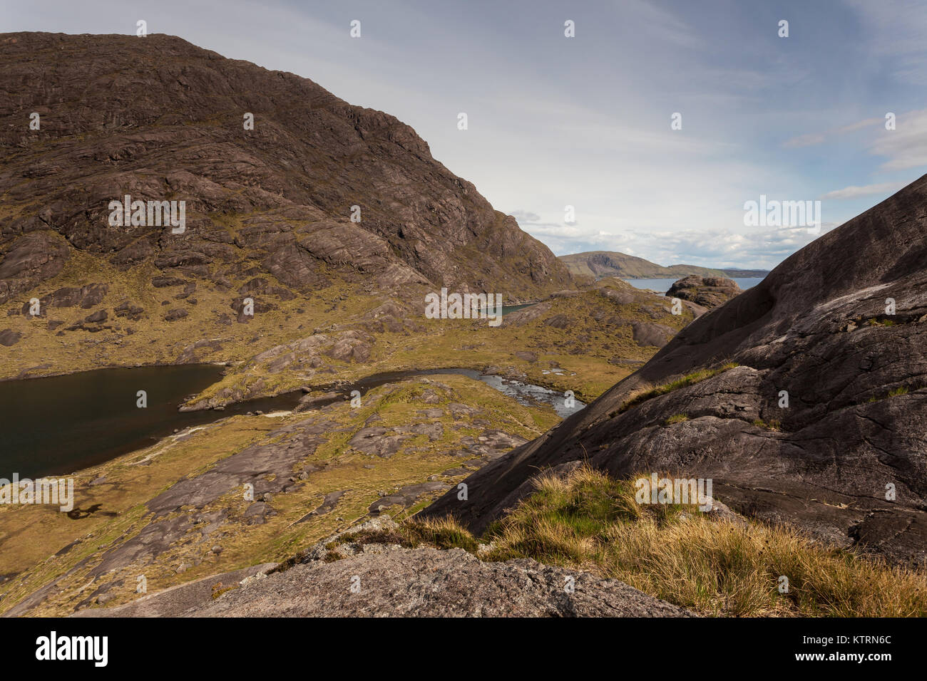 Loch na Cuilce - Cuilin Hills Stock Photo - Alamy