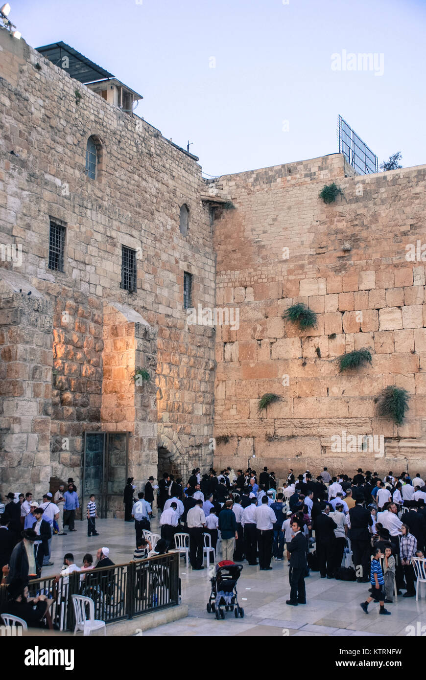 JERUSALEM, ISRAEL - AUGUST 03, 2010: Vertical picture of The Western ...