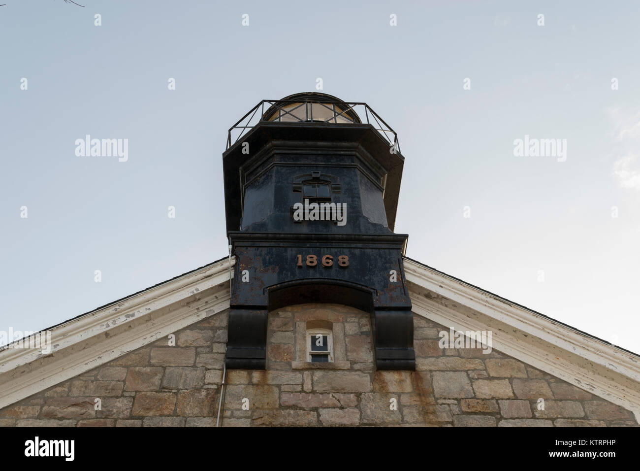 Old Field Point Lighthouse at East Setauket Long Island, NY Stock Photo ...