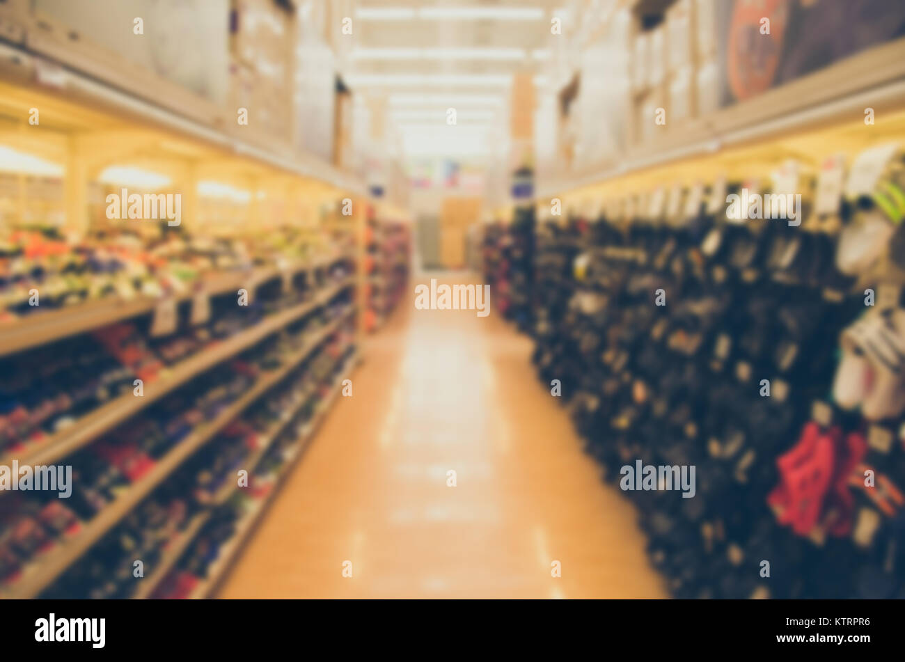 Abstract blur shoe department for a background Stock Photo - Alamy
