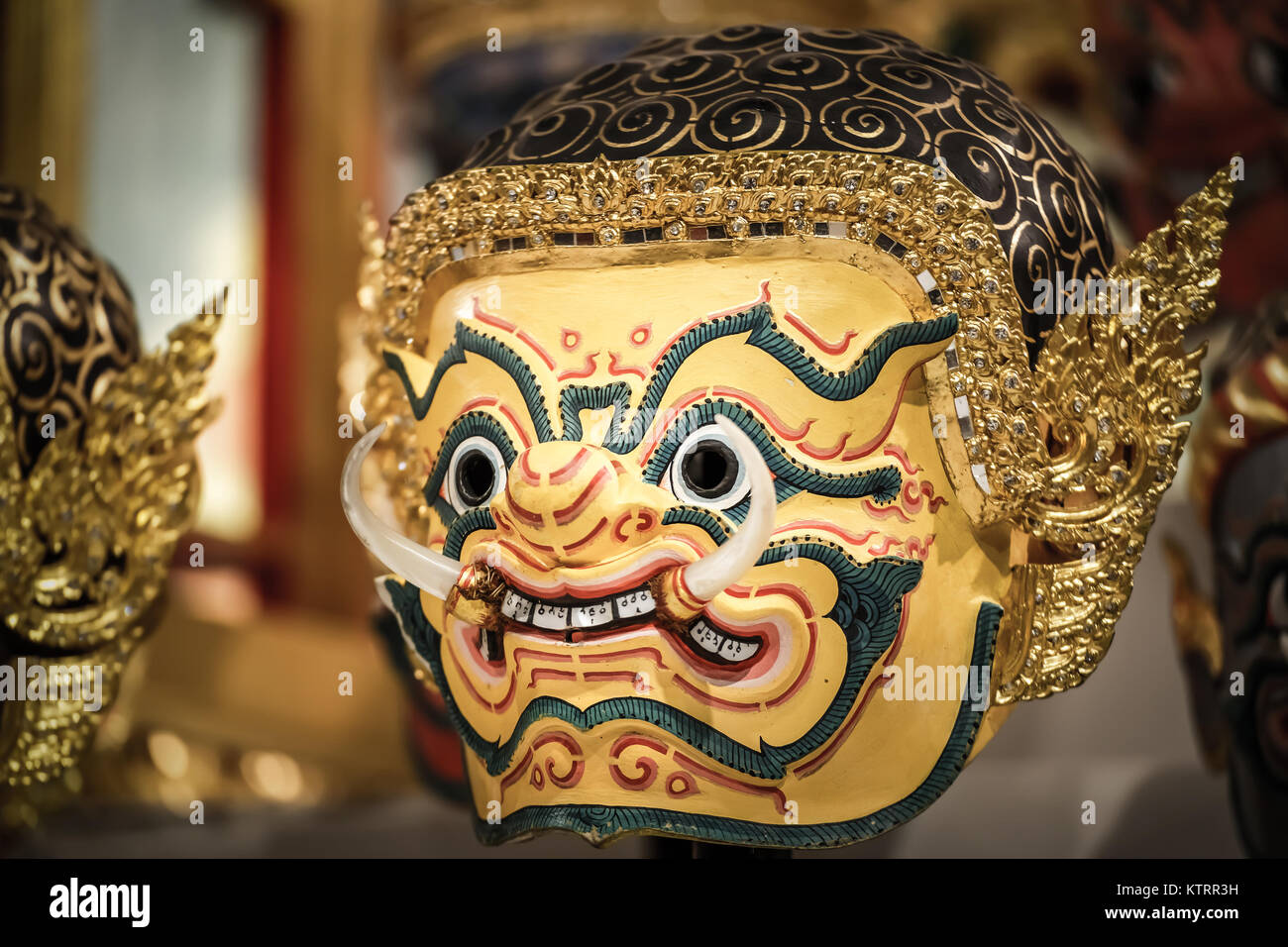 Hua Khon (Thai Traditional Mask) Used in Khon - Thai traditional dance ...