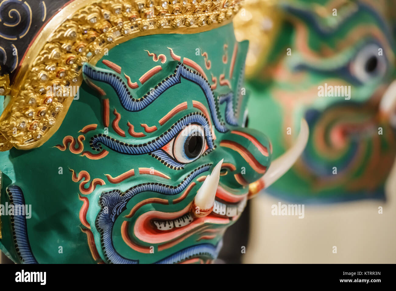 Hua Khon (Thai Traditional Mask) Used in Khon - Thai traditional dance ...