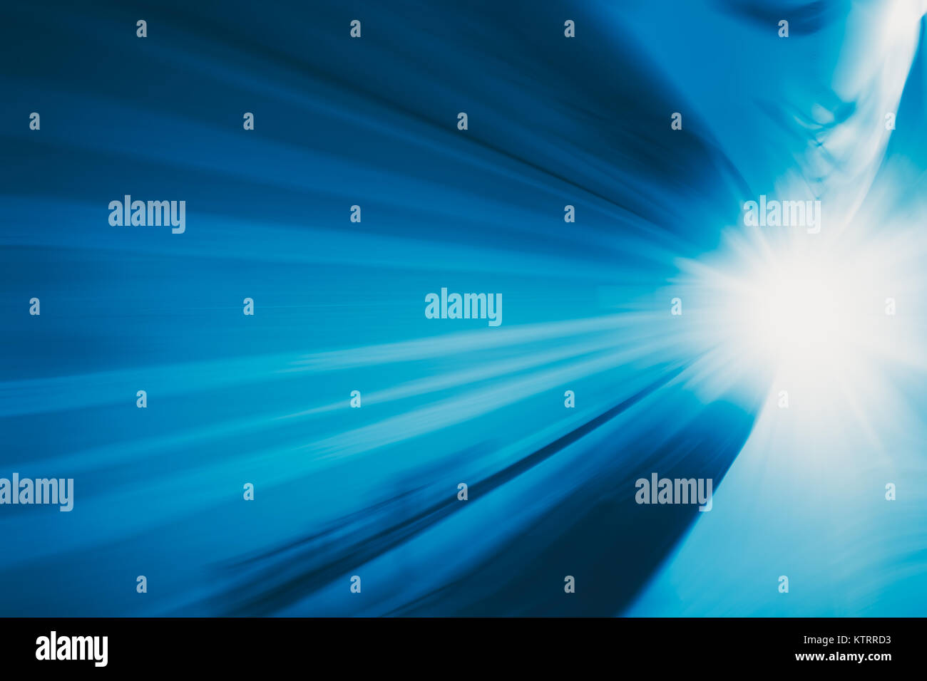 blue speedy fast motion blur moving to the future concept background ...