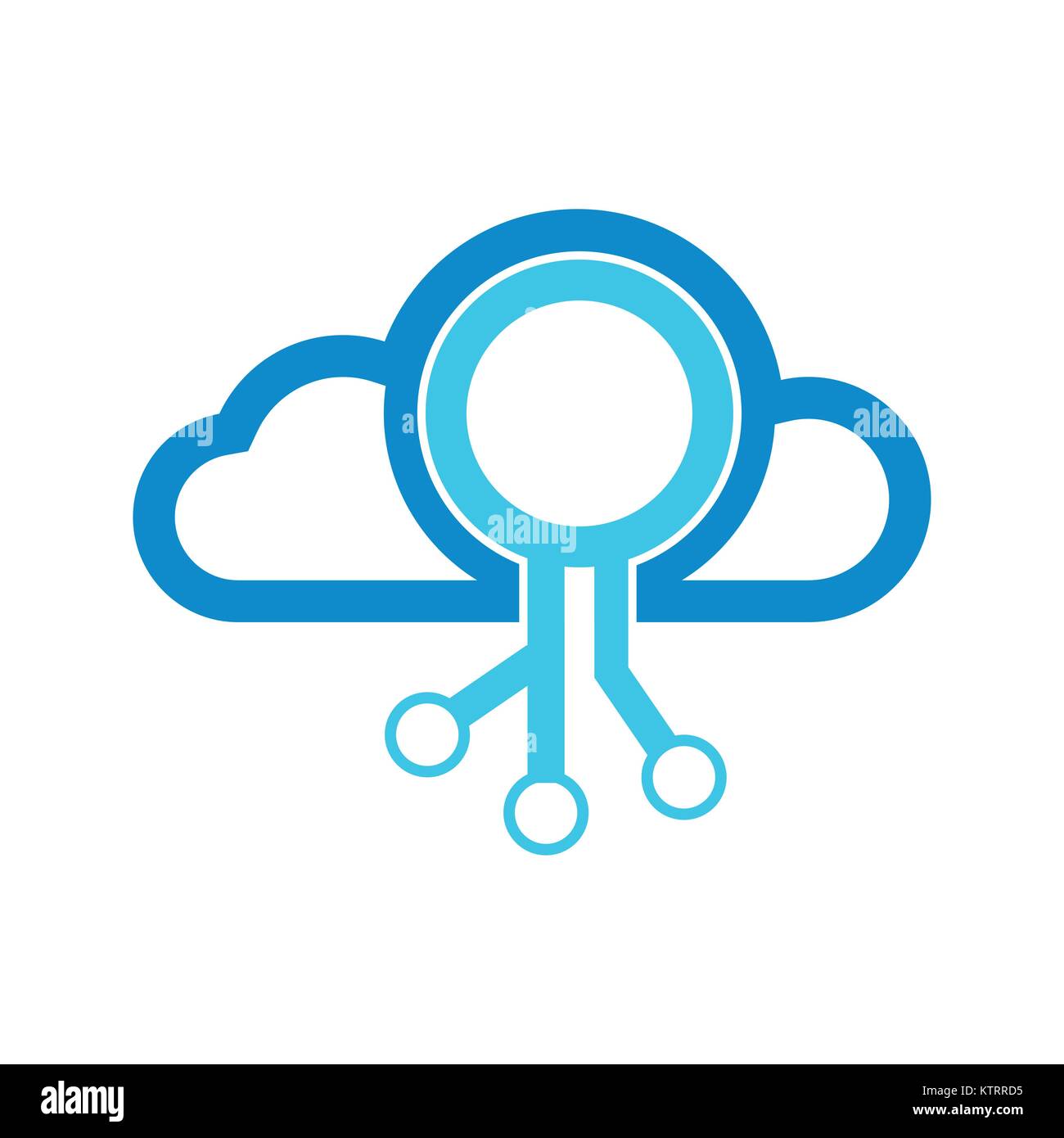 Cloud Networking Modern Technology Logo Vector Illustration Graphic ...