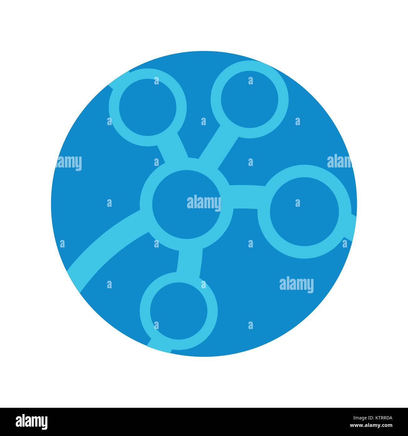 Circular Linked Technology Logo Vector Illustration Graphic Design ...