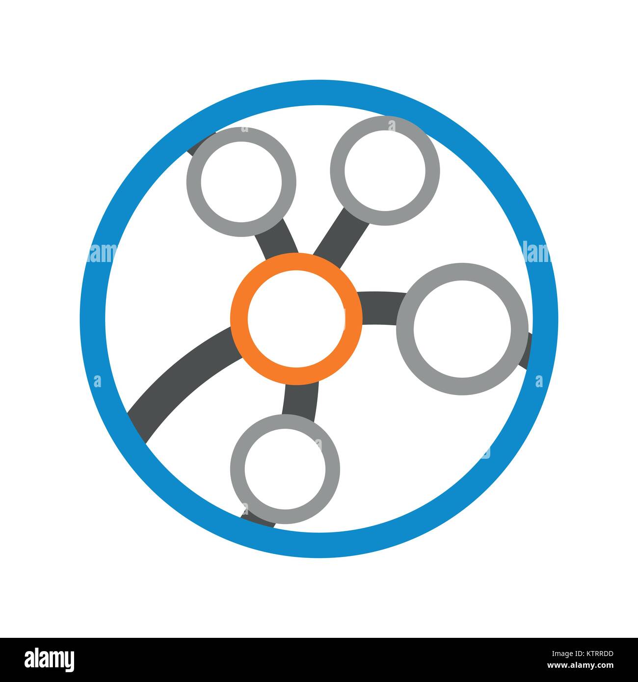 Circular Link Globe Technology Logo Vector Illustration Graphic Design ...