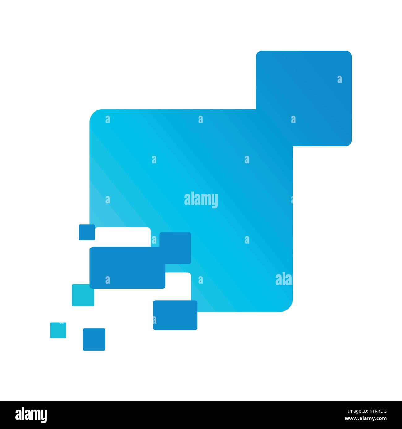 Technology Networking Box Fragment Logo Vector Illustration Graphic ...