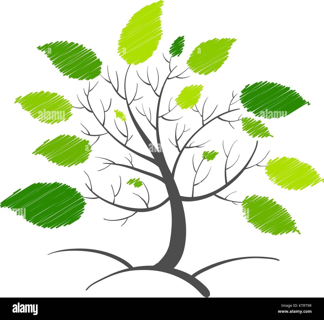 Illustration of an abstract tree concept Stock Vector Image & Art - Alamy