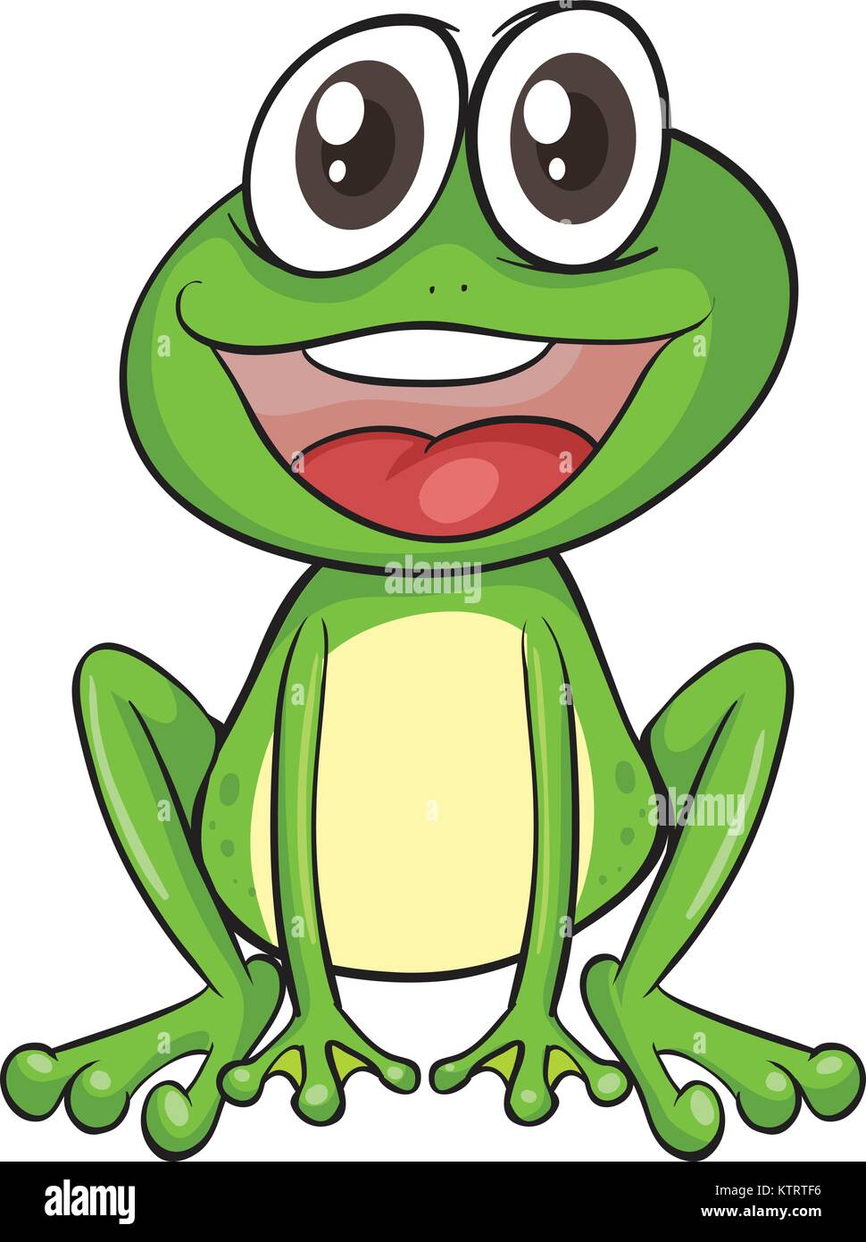 Illustration of a simple frog Stock Vector Image & Art - Alamy