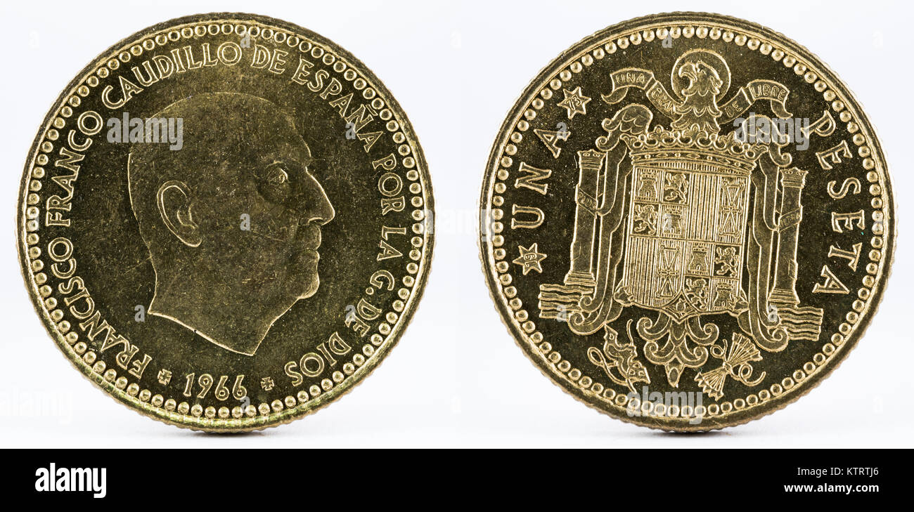 1 peseta francisco franco hi-res stock photography and images - Alamy