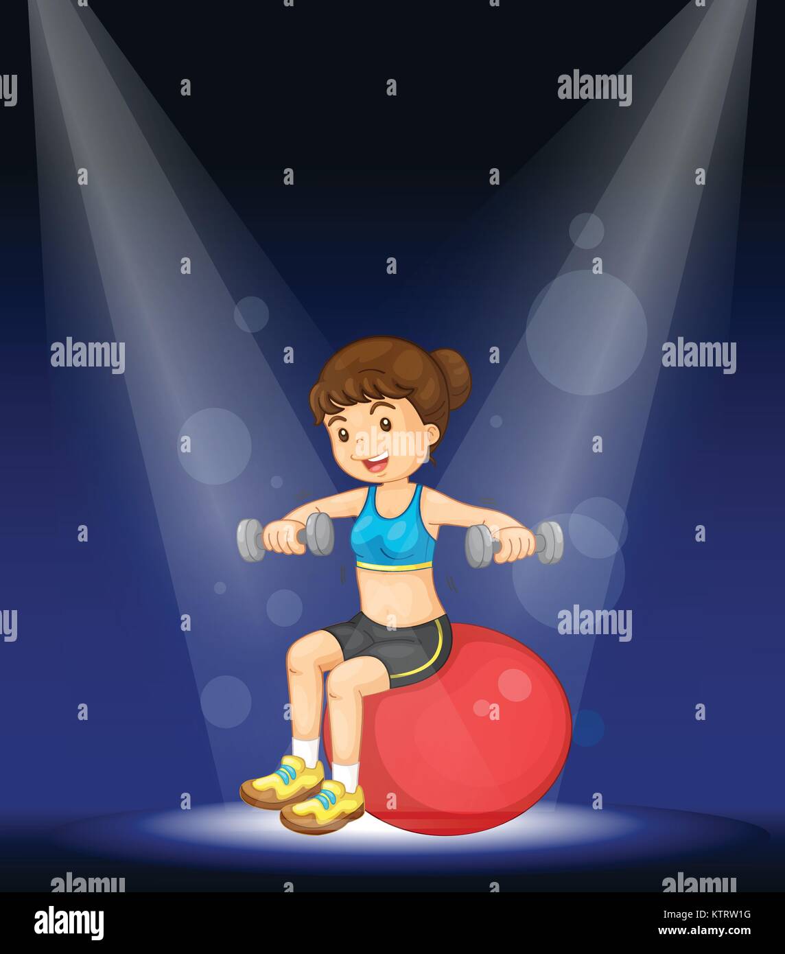 Illustration of performer on a stage Stock Vector Image & Art - Alamy