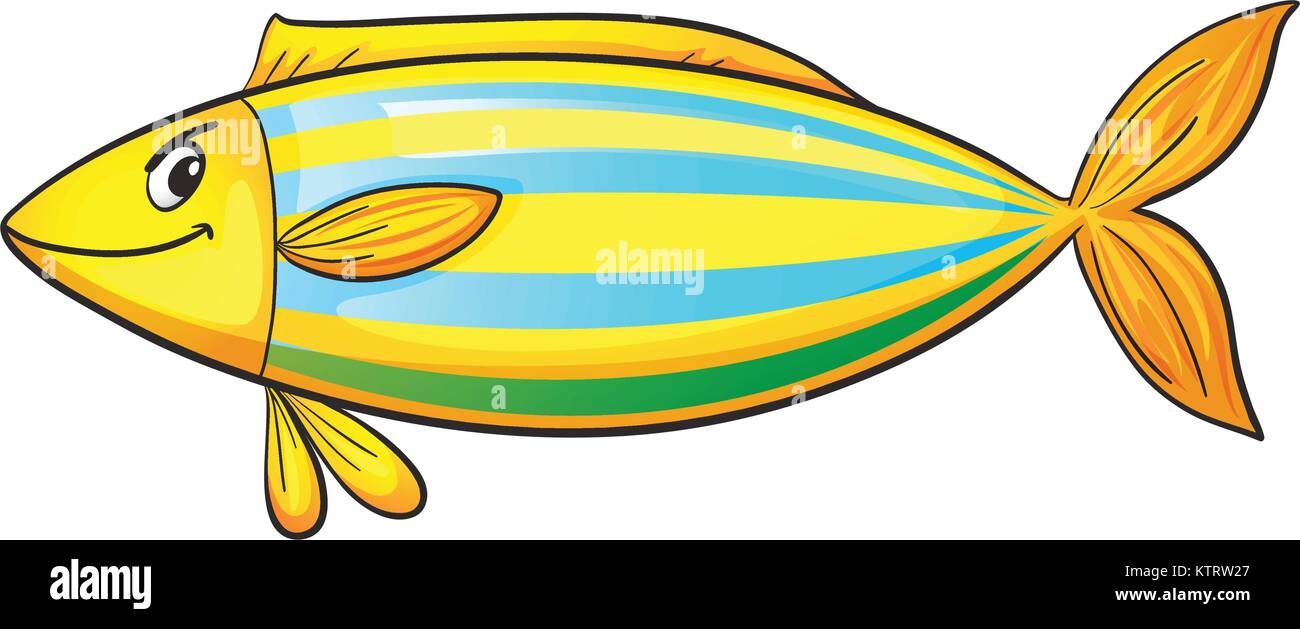 illustration of a fish on a white background Stock Vector Image & Art ...