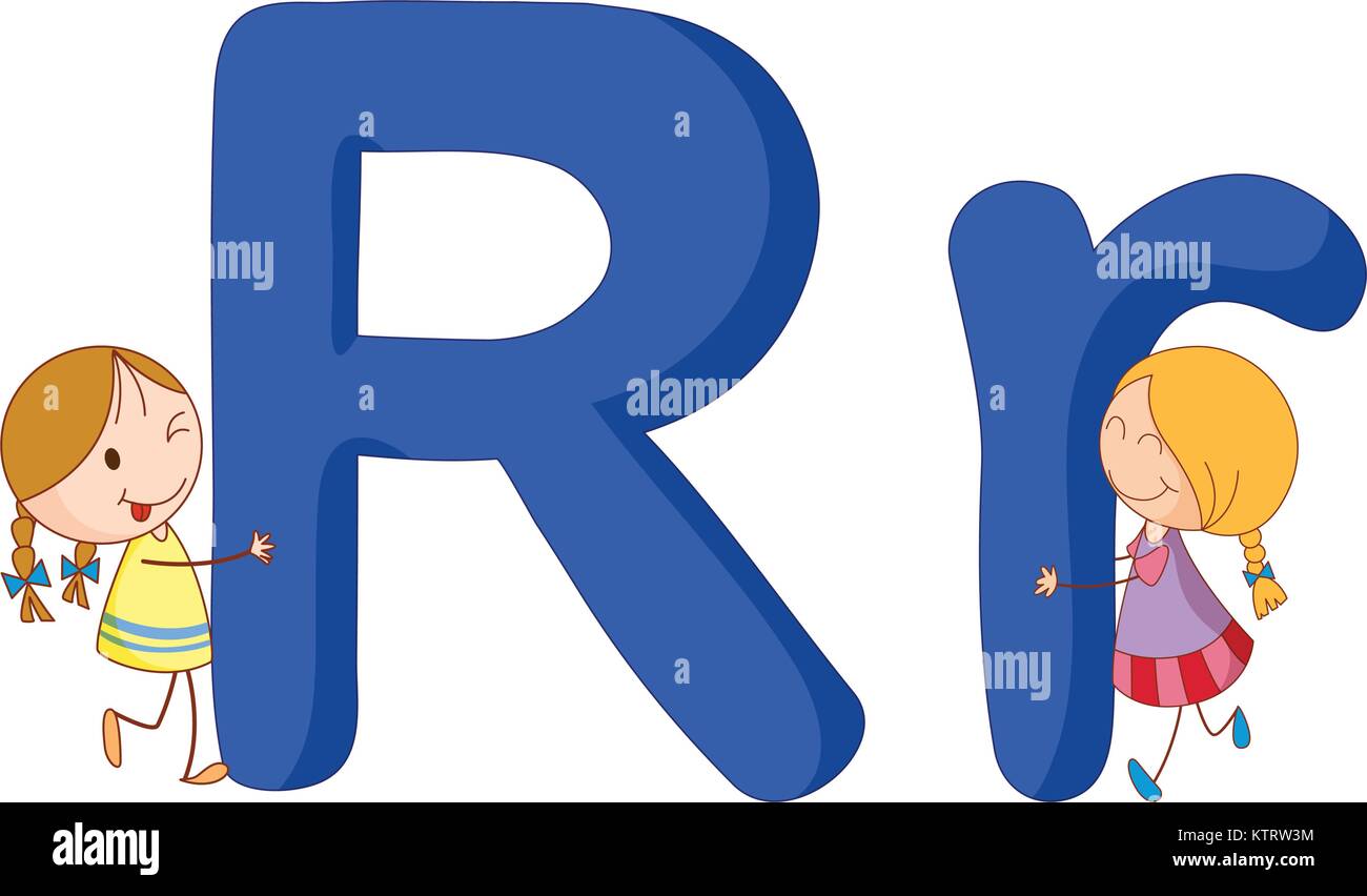 Illustration of children in a letter of alphabet Stock Vector Image ...