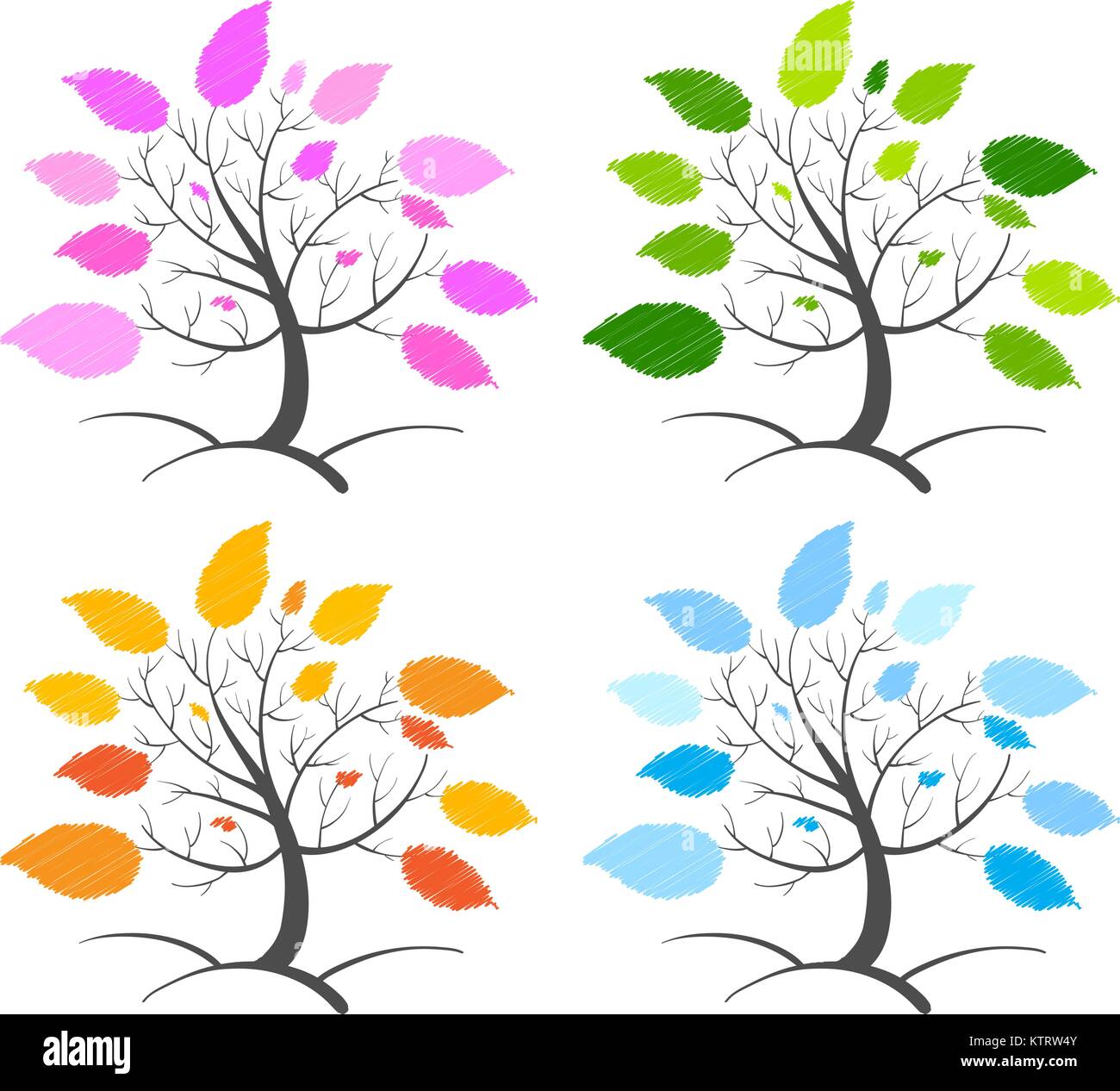 Illustration of an abstract tree concept Stock Vector Image & Art - Alamy