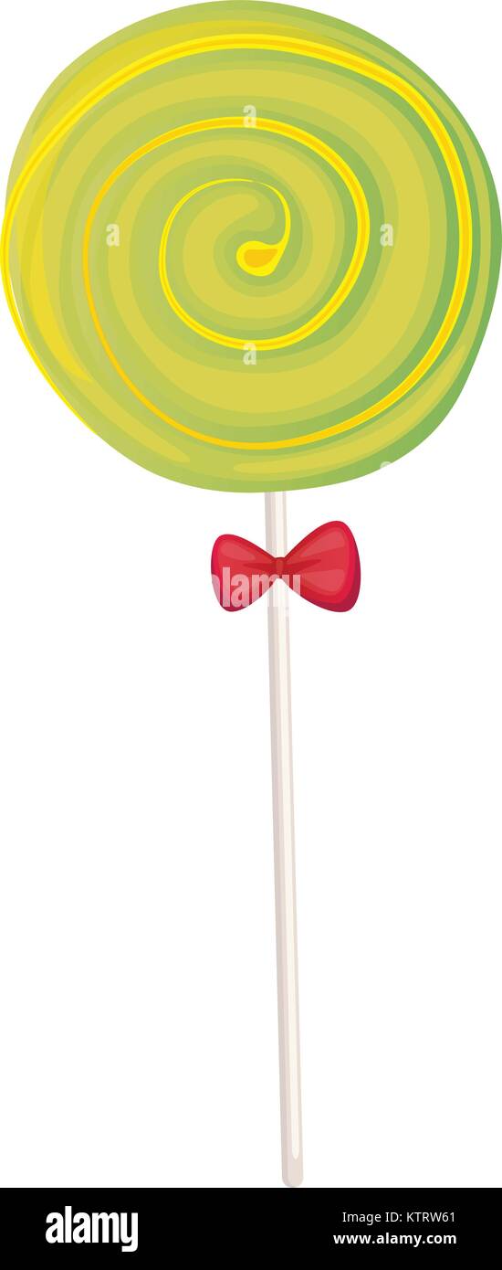 illustration of a green candy sweet on a white background Stock Vector ...