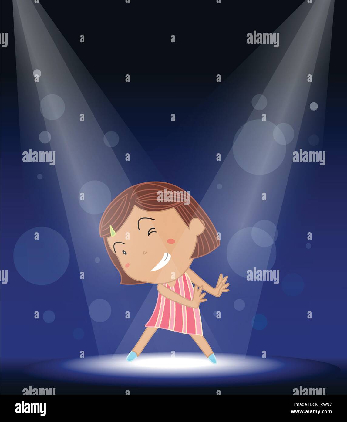 Illustration of performer on a stage Stock Vector Image & Art - Alamy