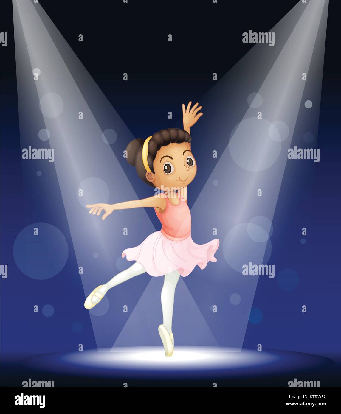 Illustration of a ballerina dancing Stock Vector Image & Art - Alamy