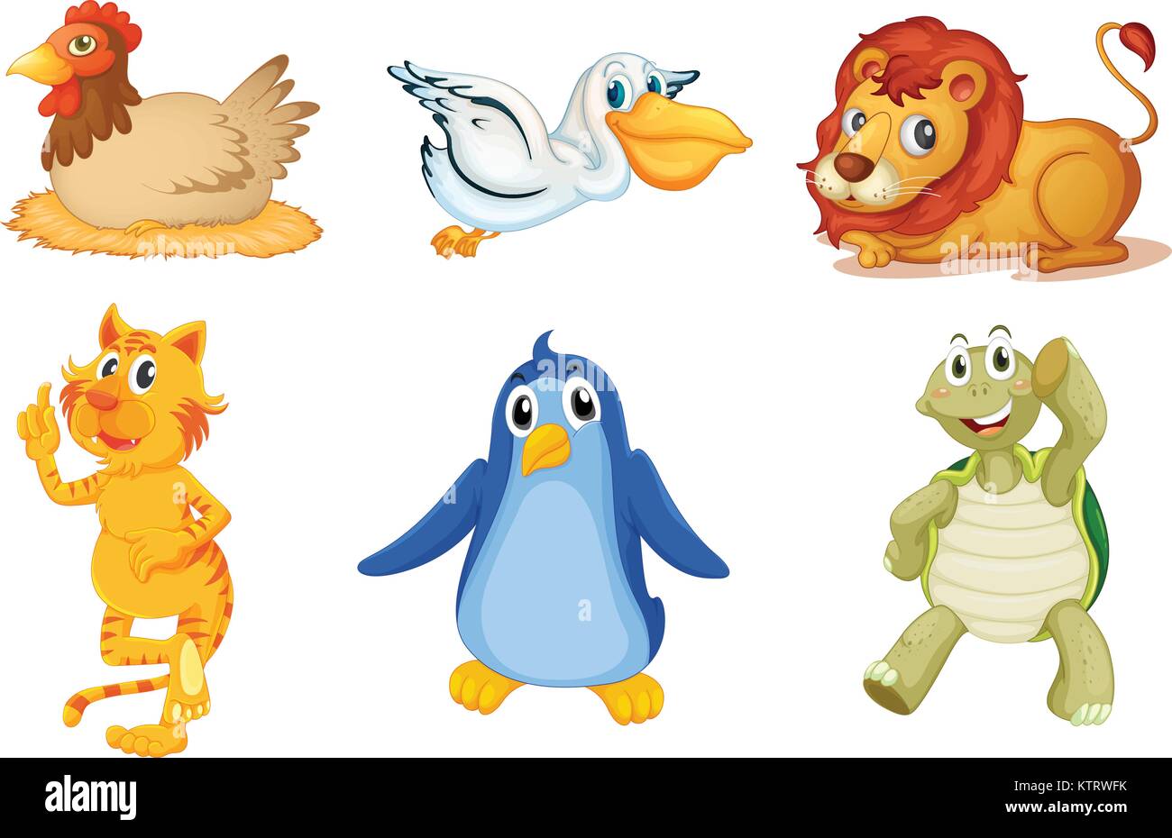 Illustration of collection of animals Stock Vector Image & Art - Alamy