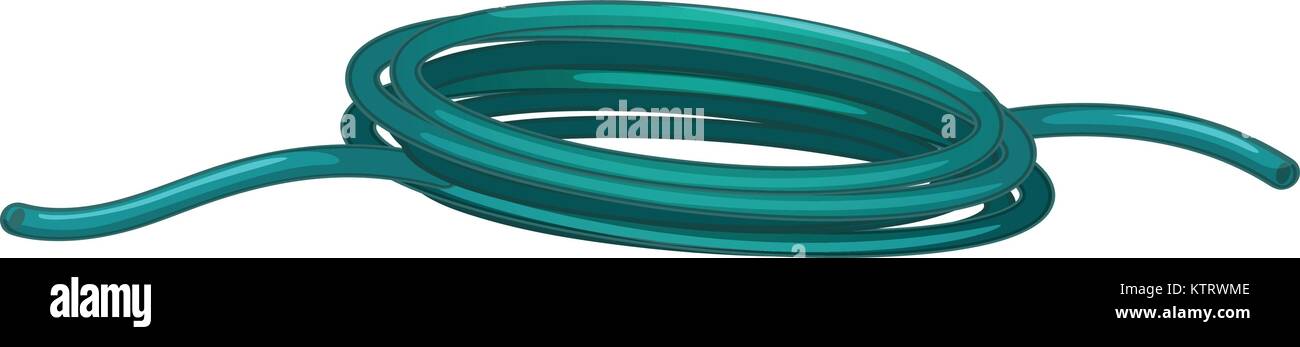 illustration of a garden hose on white background Stock Vector Image ...