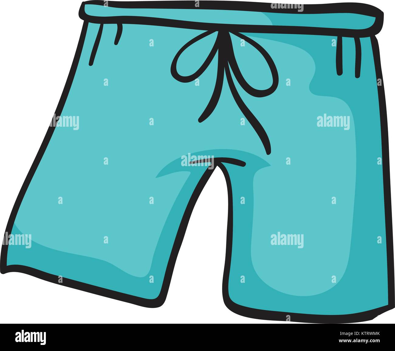 illustration of a blue pant on a white background Stock Vector Image ...