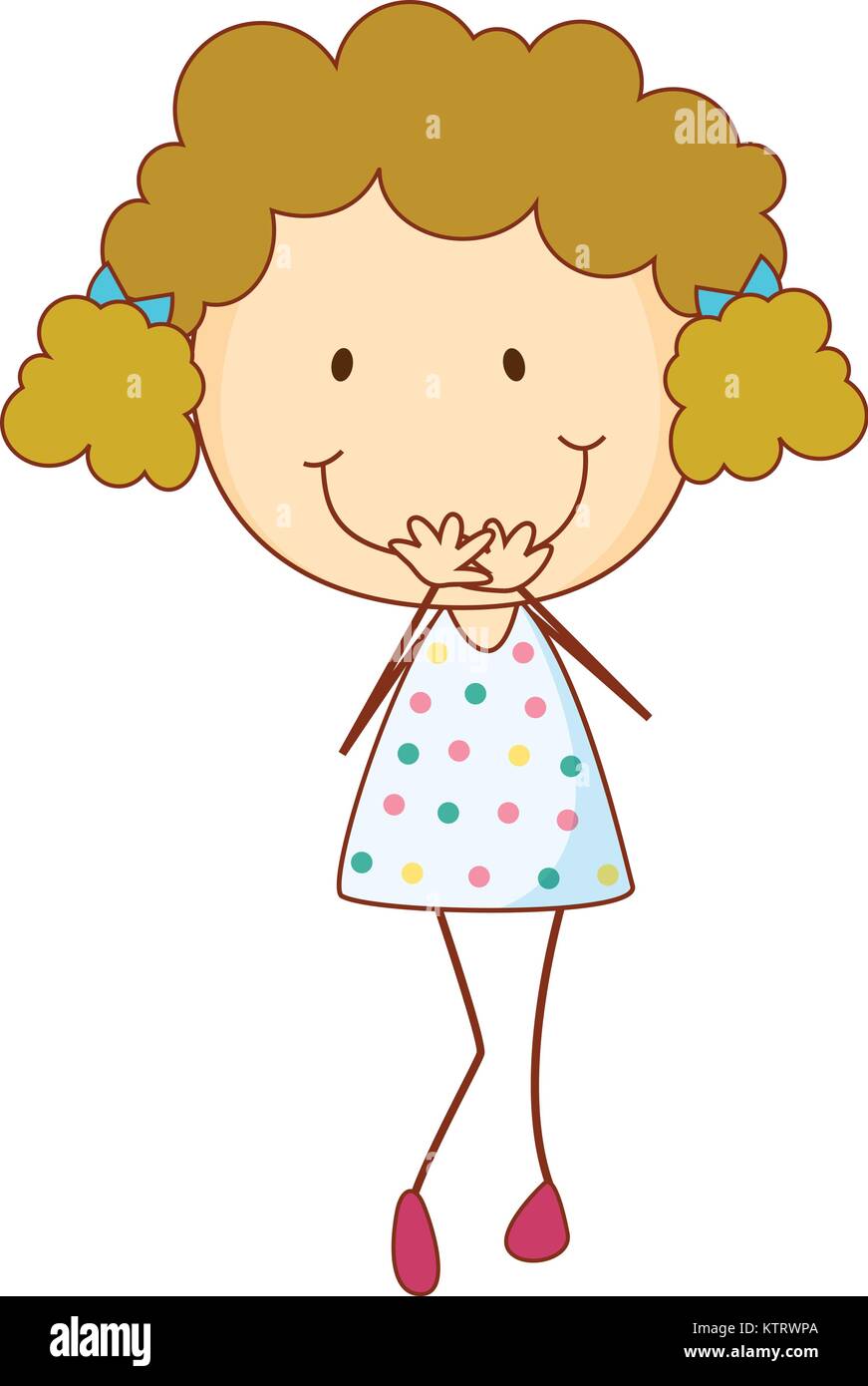 Cute Stick Figure Girl