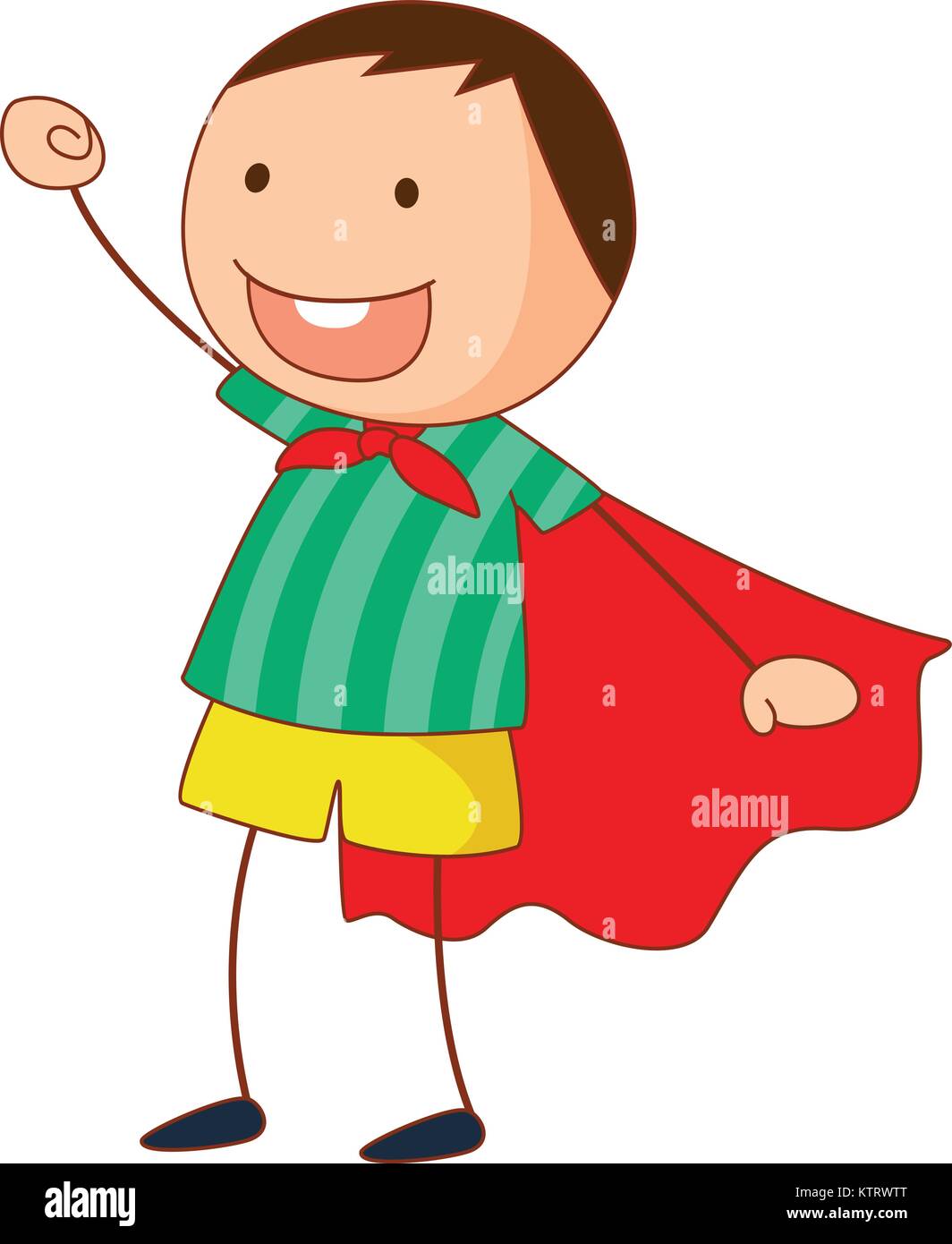 Simple cartoon of a cute boy Stock Vector Image & Art - Alamy