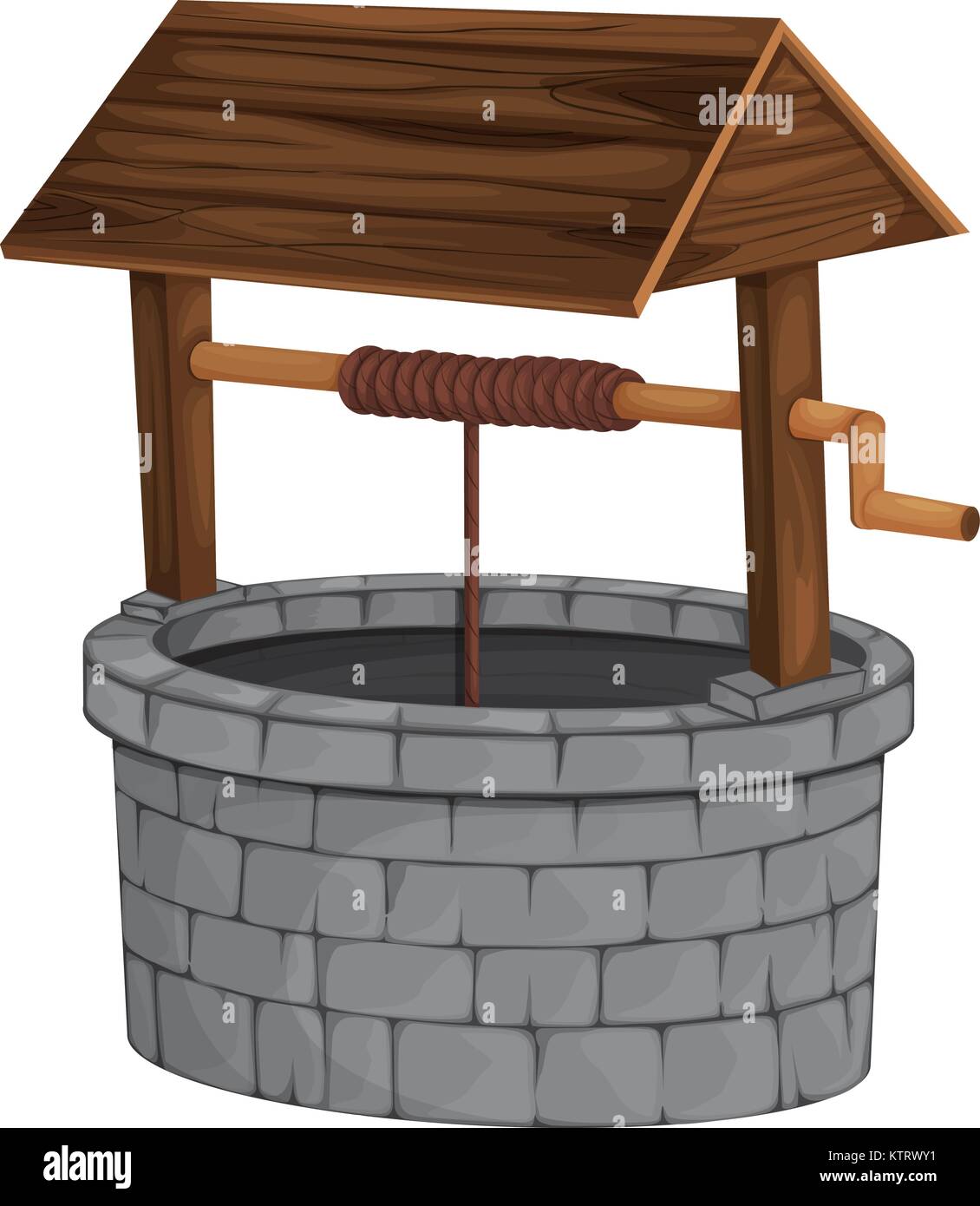 Illustration of an isolated well Stock Vector Image & Art - Alamy
