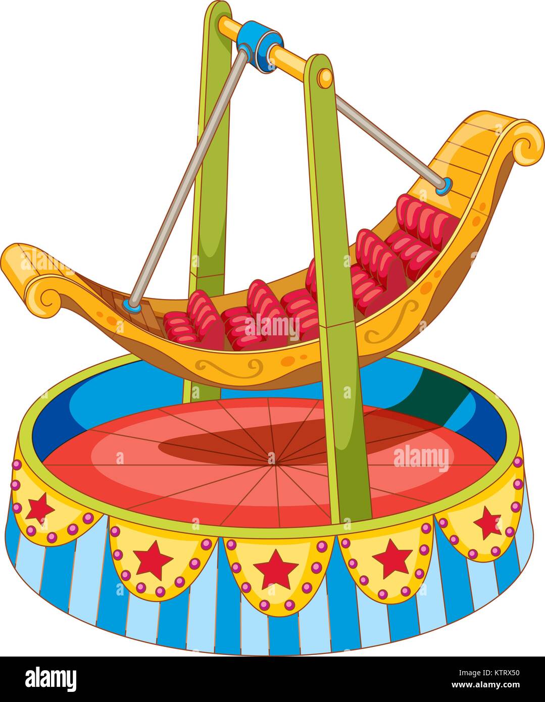 Cartoon Amusement Park Rides Clip Art