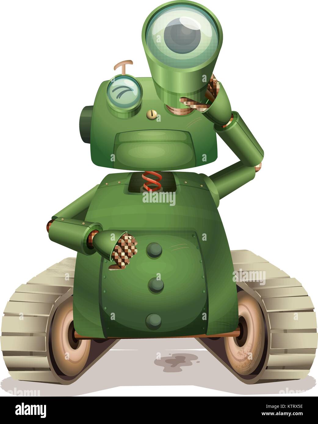 Illustration of an old style robot Stock Vector Image & Art - Alamy
