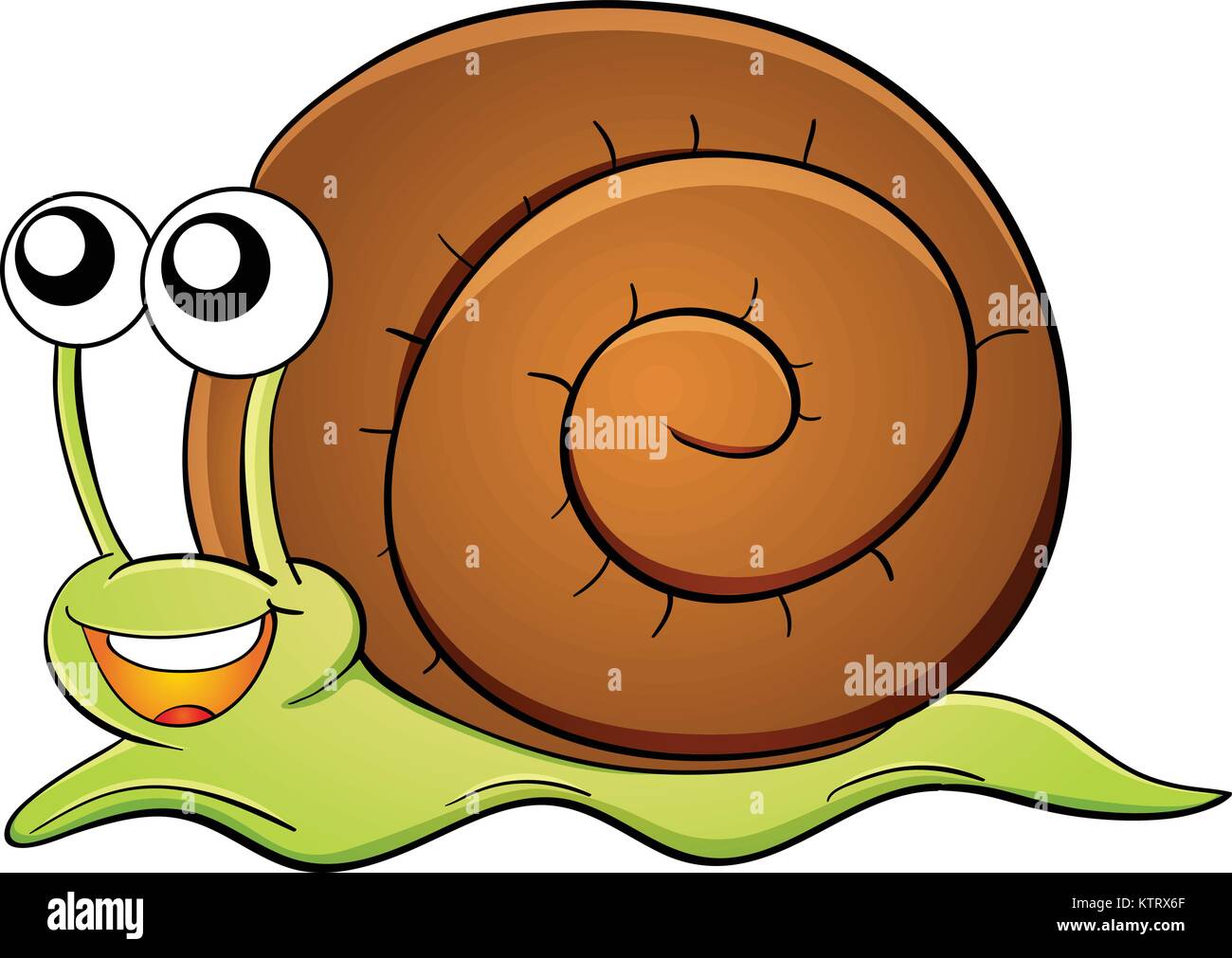 Illustration of a cute snail Stock Vector Image & Art - Alamy