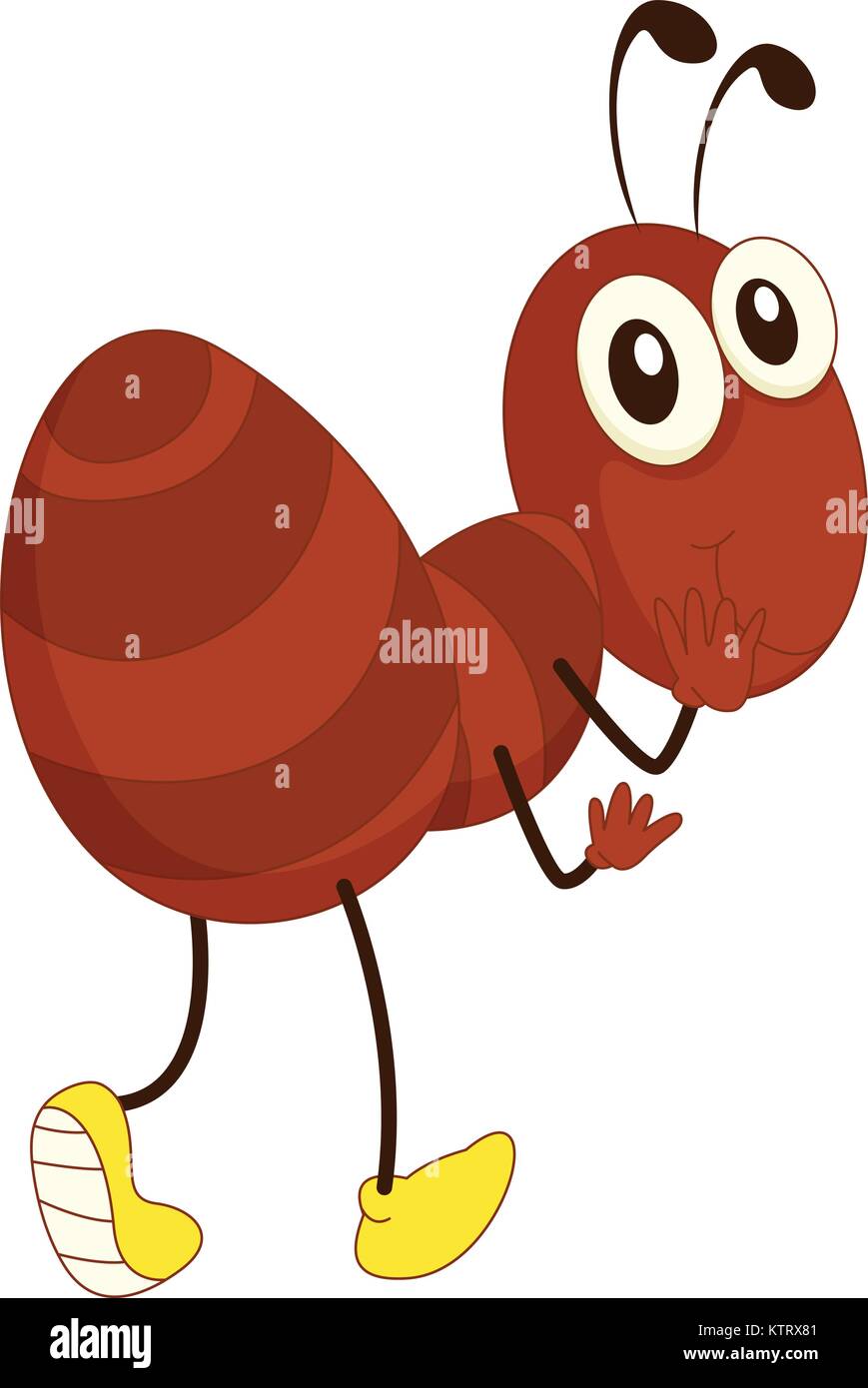Illustration of a simple ant Stock Vector Image & Art - Alamy