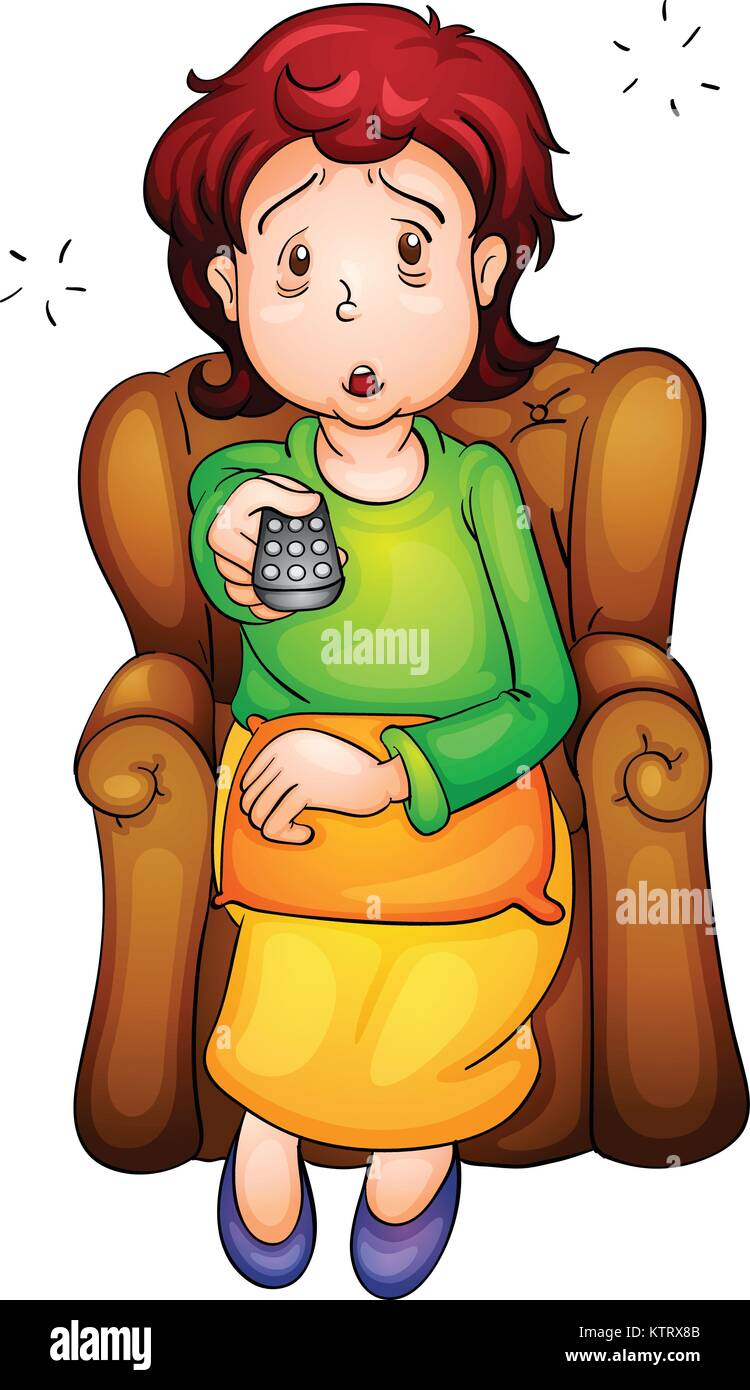 Illustration of a bored person Stock Vector Image & Art - Alamy