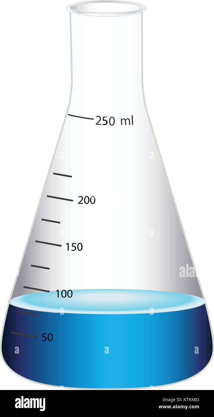 Illustration of a glass flask Stock Vector Image & Art - Alamy