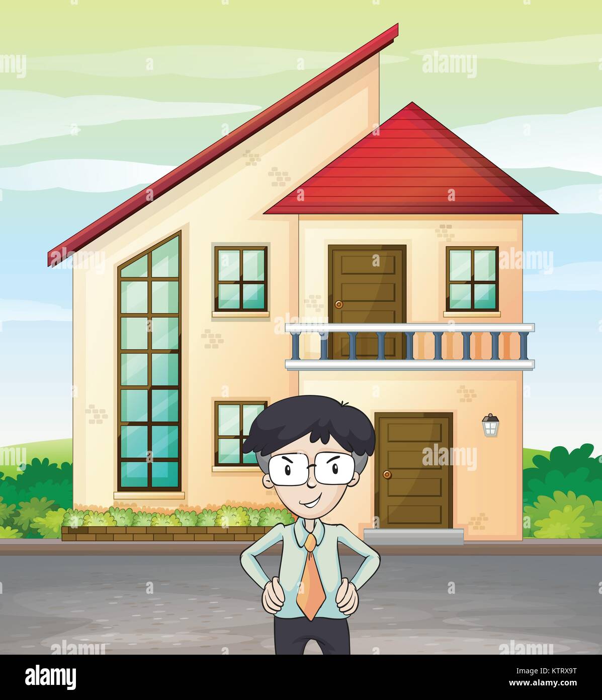 Man infront of glass hi-res stock photography and images - Alamy