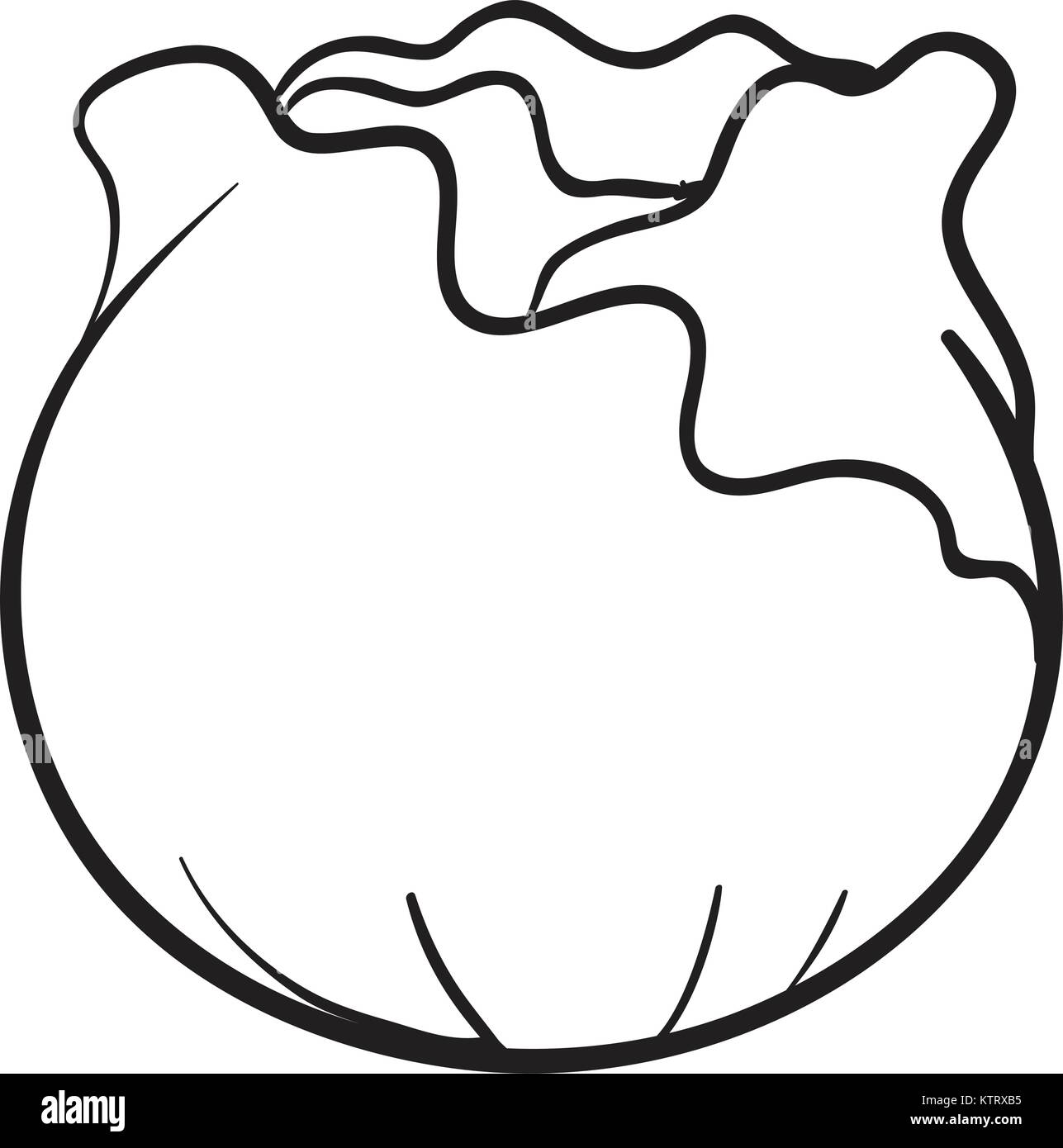 Easy Lettuce Drawing