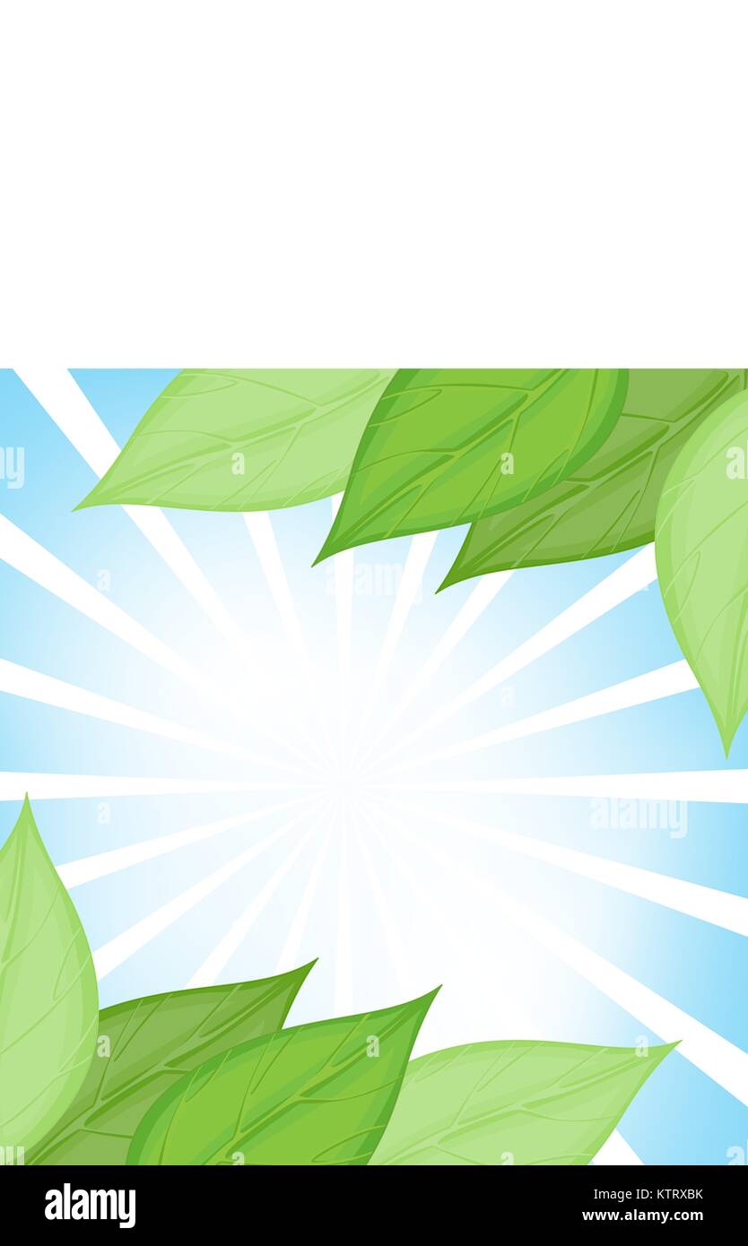 Green leaf edge Stock Vector Images - Alamy