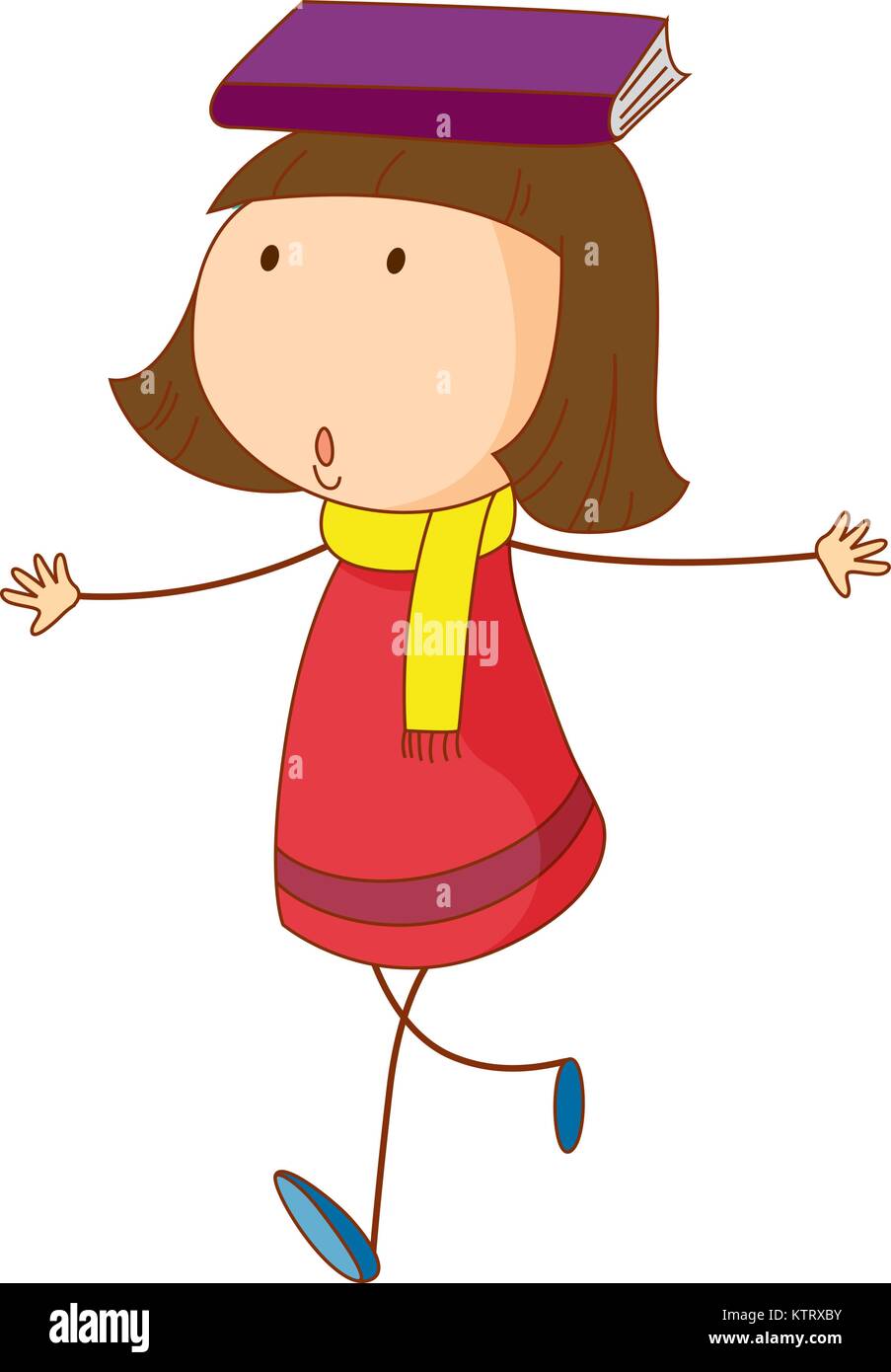 Illustration of student with a book Stock Vector Image & Art - Alamy