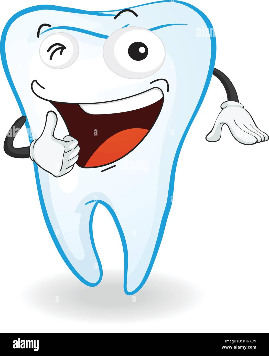 illustration of a tooth on a white background Stock Vector Image & Art ...